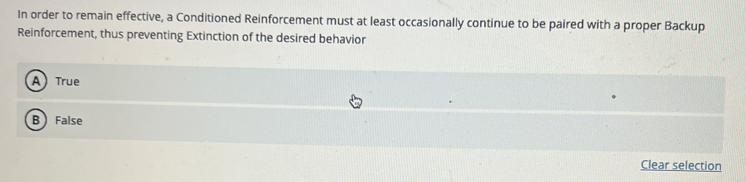 Solved In order to remain effective, a Conditioned | Chegg.com