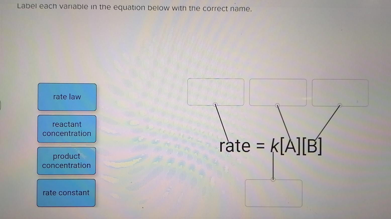Solved Label each variable in the equation below with the | Chegg.com
