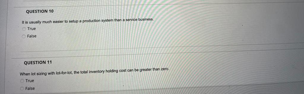 Solved QUESTION 10 It is usually much easier to setup a | Chegg.com