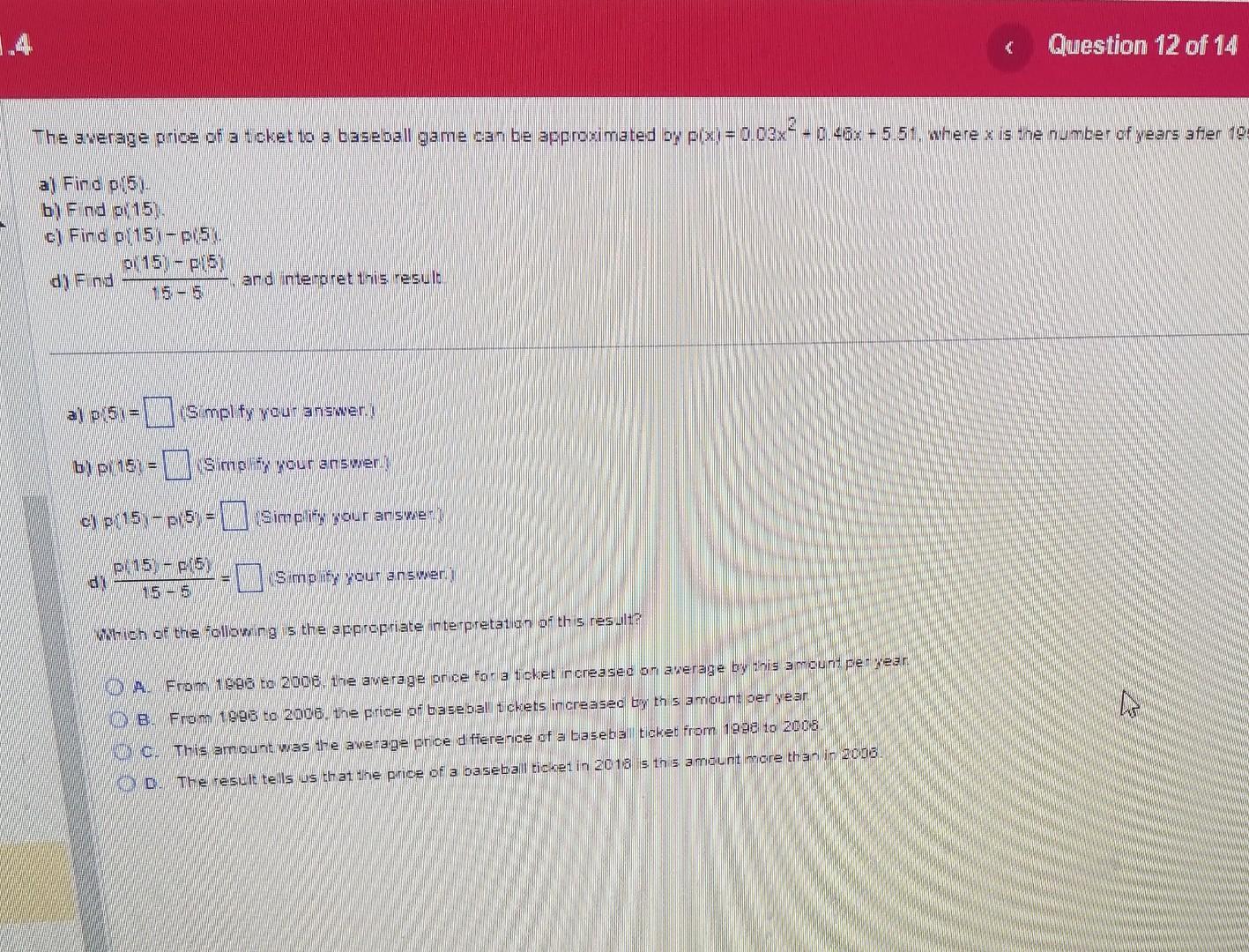 Solved a) Find p(5). b) Find a 15). c) Find pi 151−pi5i. d) | Chegg.com