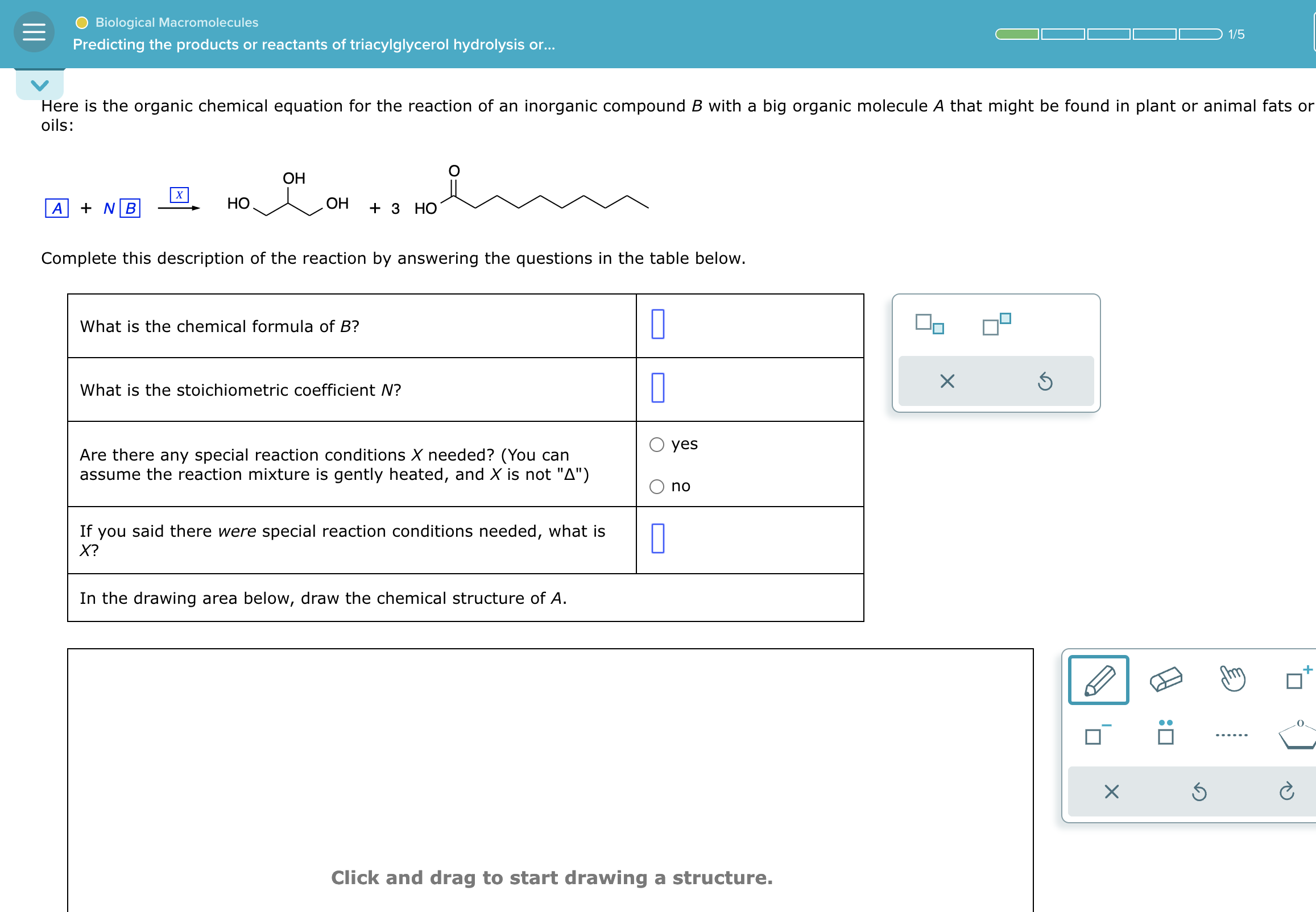 Solved Here is the organic chemical equation for the | Chegg.com