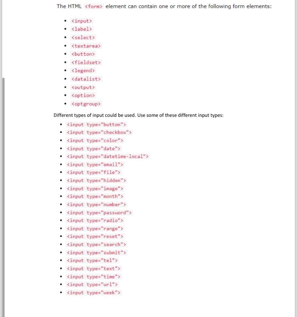 Solved Write an HTML Form to input a new patient information | Chegg.com
