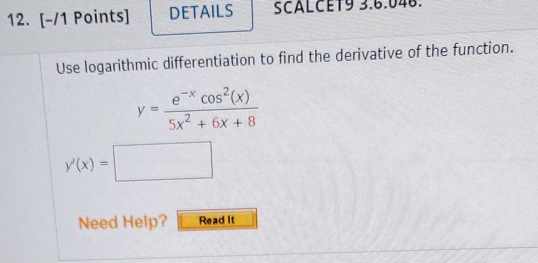 Solved Find the differential of the function. y=e8x dy=Use | Chegg.com