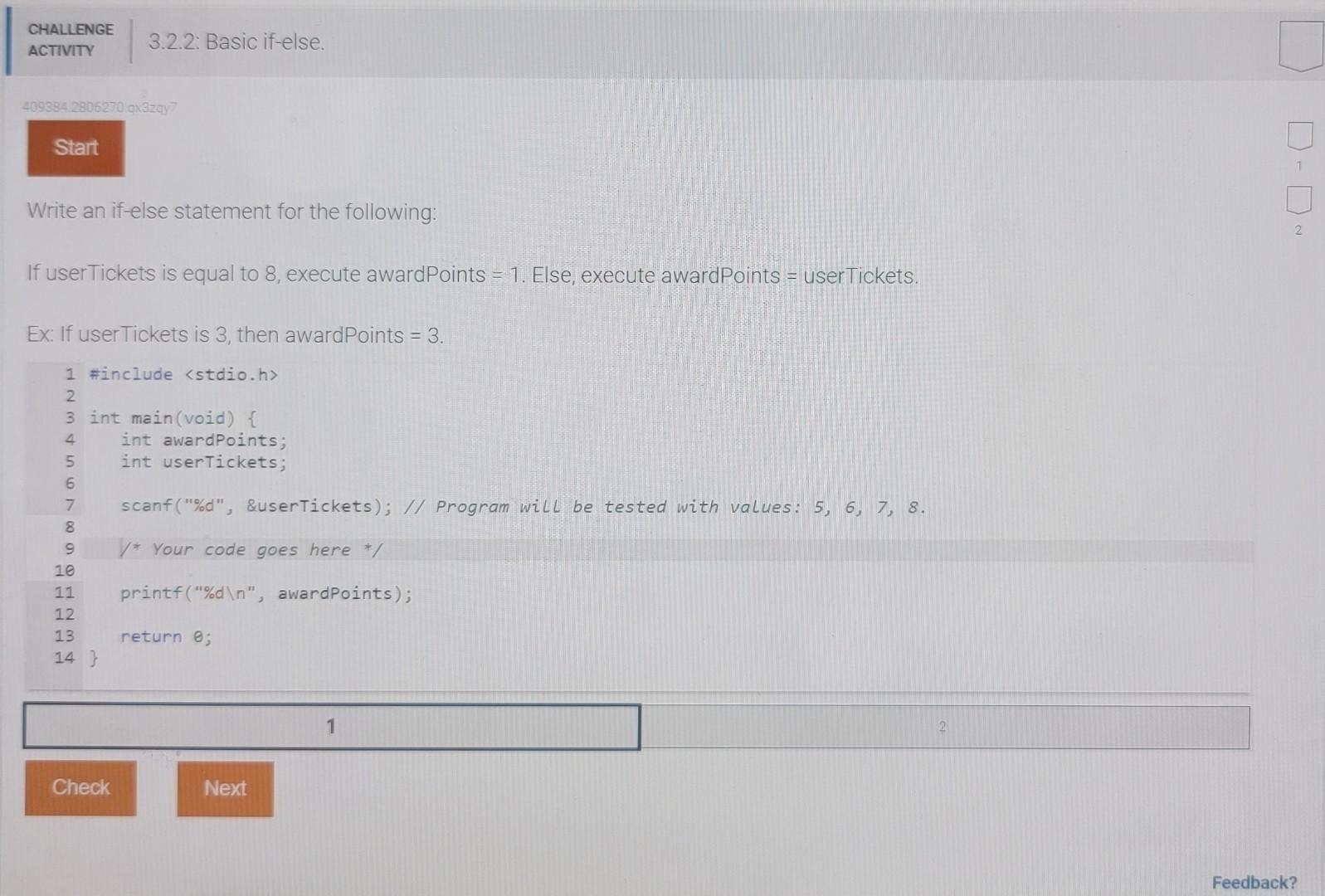 Solved Write An If else Statement For The Following If Chegg