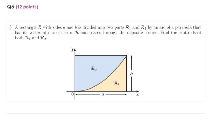 Solved 5. A rectangle R with sides a and b is divided into | Chegg.com