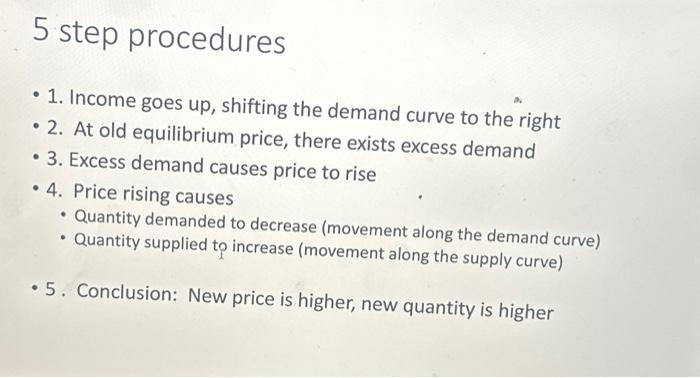 Solved For question 1, use the five-step procedure and draw | Chegg.com