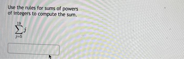 Solved Use the rules for sums of powers of integers to | Chegg.com