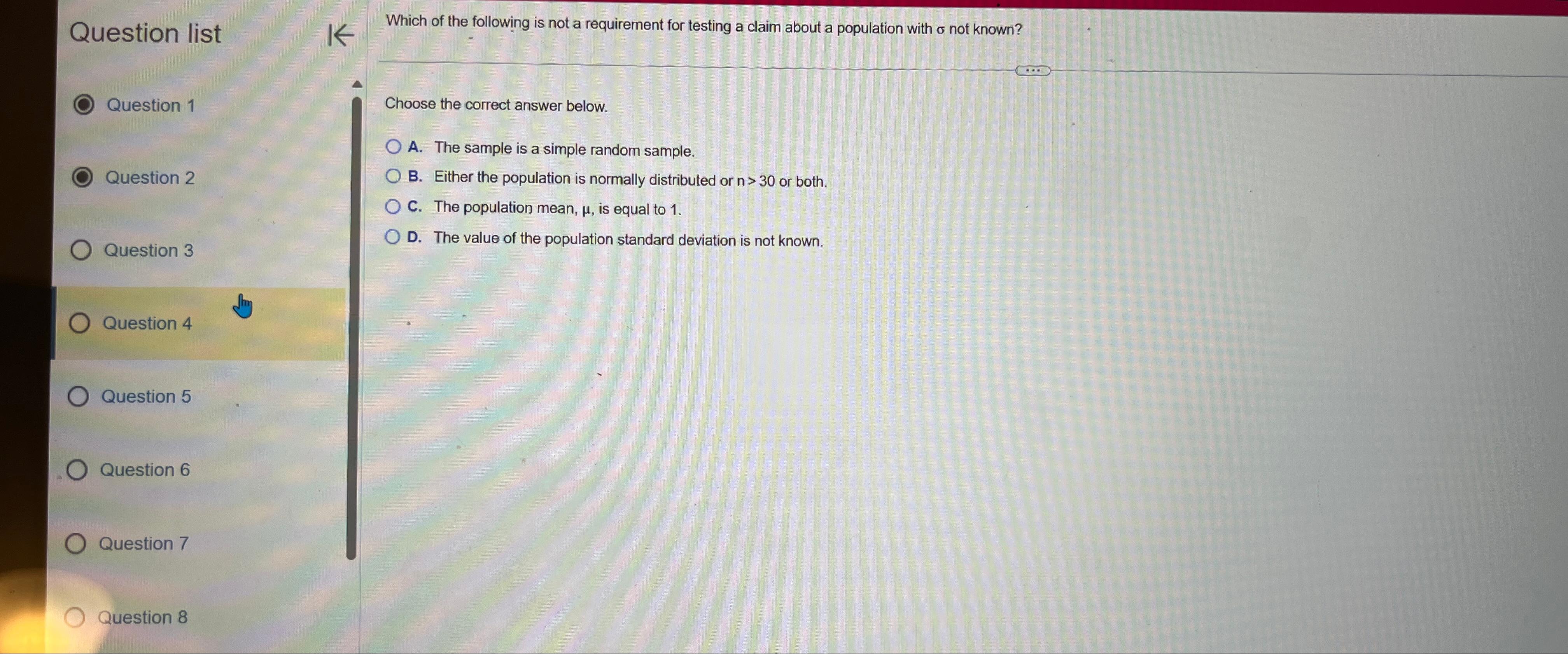 Solved Question listQuestion 1Question 2Question 3Question | Chegg.com