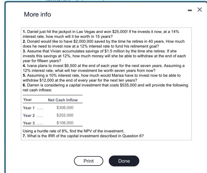 Solved Solve various time value of money scenarios. (Click | Chegg.com