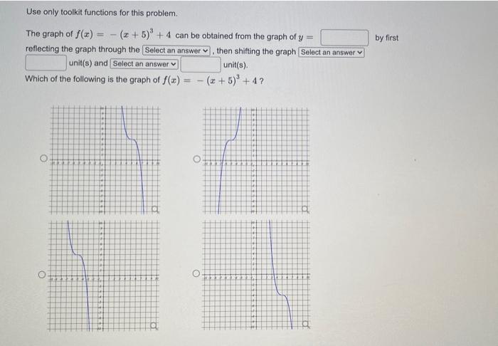 Solved Use Only Toolkit Functions For This Problem 1 The 8531