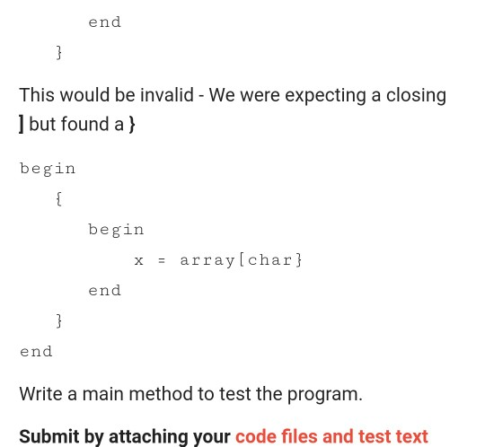 Solved Implement a symbol balance checker function for the | Chegg.com