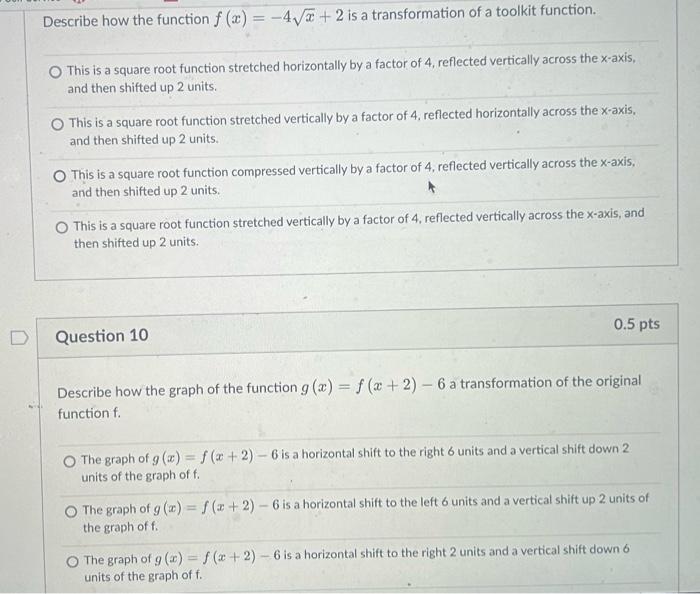 Solved Find Functions F X And G X So The Function