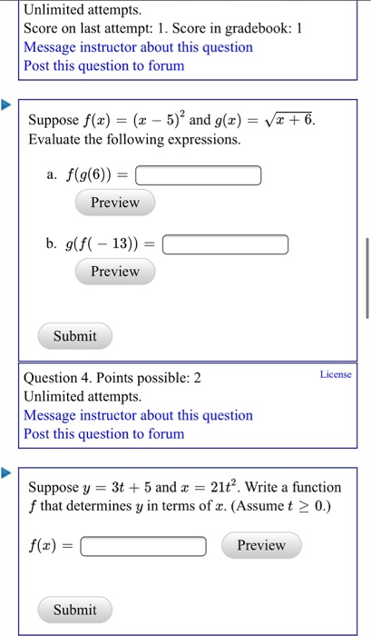 Solved Unlimited attempts. Score on last attempt: 1. Score | Chegg.com