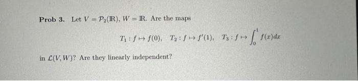 Solved linear algebra problemV=P2(R) which means it is a | Chegg.com