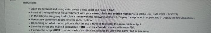 Solved - Open the terminal and using wivim create a new | Chegg.com