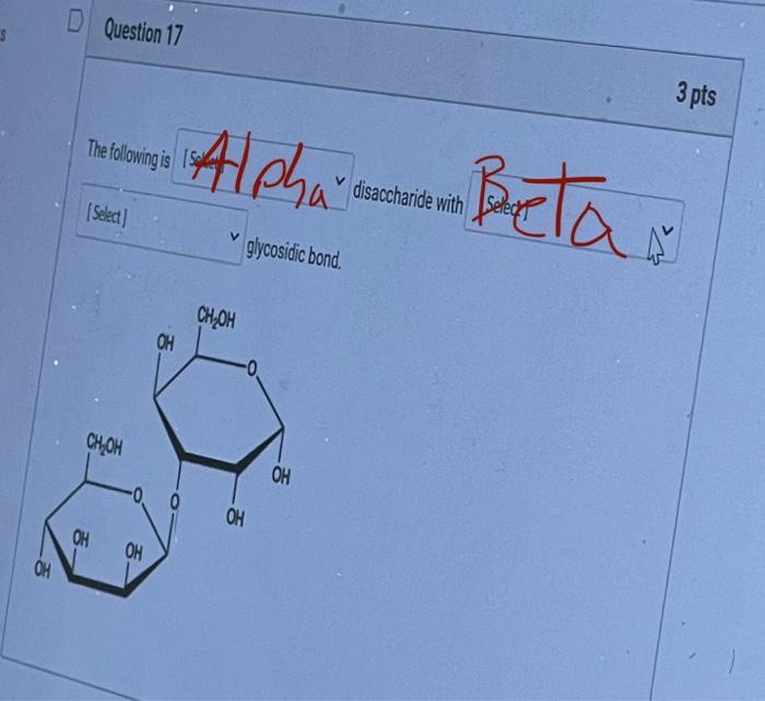 Solved D Question 17 3pts Solved D Question 17 3pts
