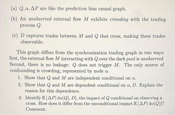 Figure 2 : Causal graph D.Exercise 2 Causal structure | Chegg.com