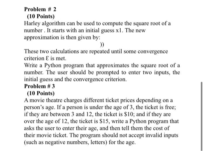 Solved Problem 2 10 Points Harley Algorithm Can Be Used 4206