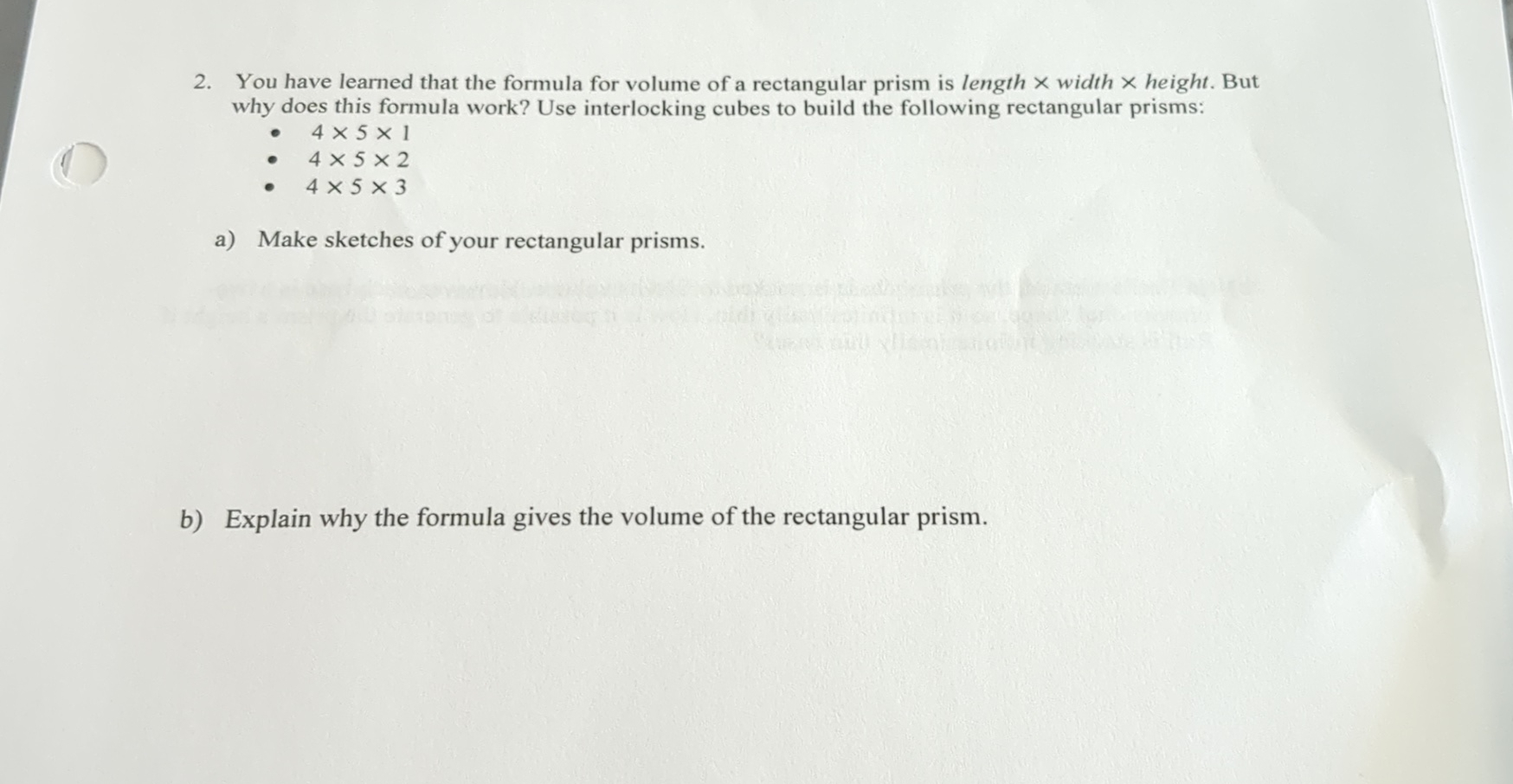 Solved You have learned that the formula for volume of a | Chegg.com
