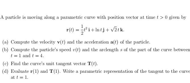 Solved A particle is moving along a parametric curve with | Chegg.com