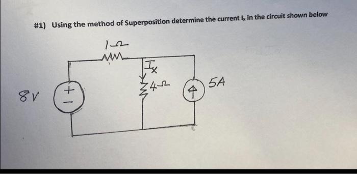 Solved \#1) Using the method of Superposition determine the | Chegg.com