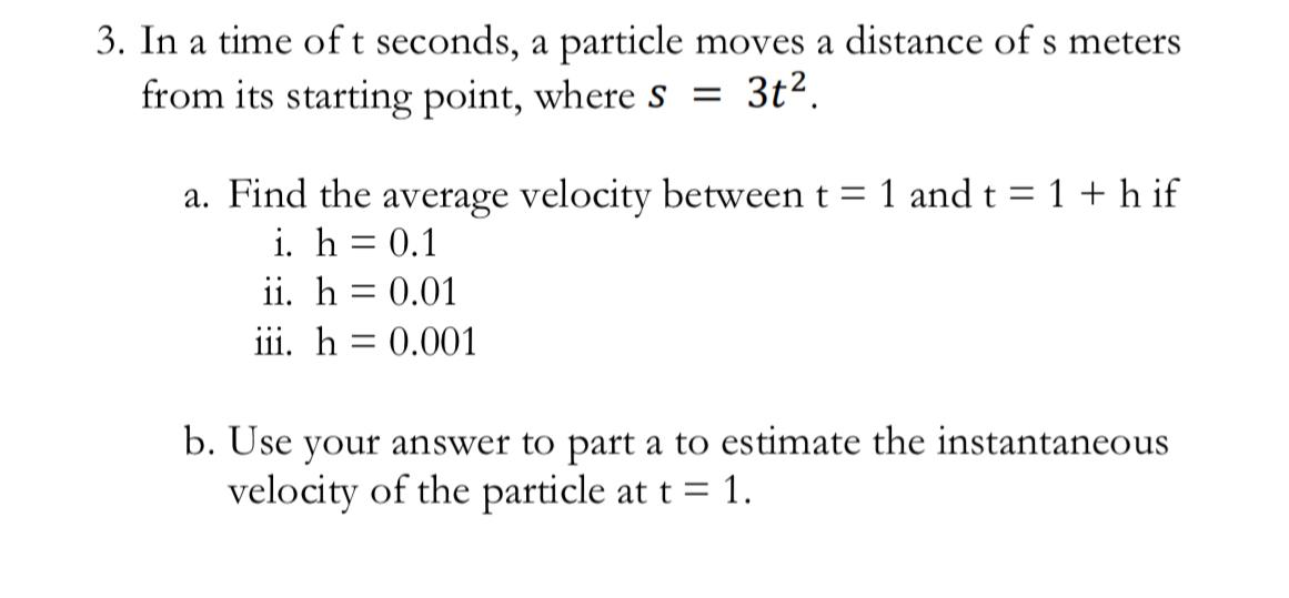 Solved In a time of t ﻿seconds, a particle moves a distance | Chegg.com