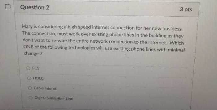 Solved Question 1 3 pts Which Cisco IOS command changes the | Chegg.com