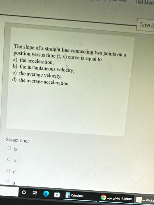 Solved The slope of a straight line connecting two points on | Chegg.com
