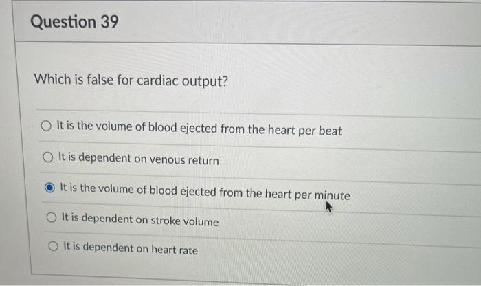 Solved Question 1 2 pts Cardiac output can decrease by? 0 | Chegg.com