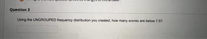 Solved Construct an UNGROUPED frequency distnbution using | Chegg.com