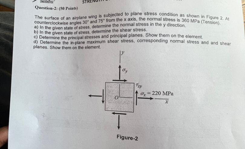 Solved Question-2: (50 ﻿Points)The surface of an airplane | Chegg.com