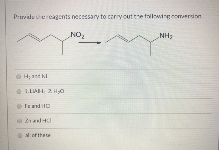Solved Provide the reagents necessary to carry out the | Chegg.com