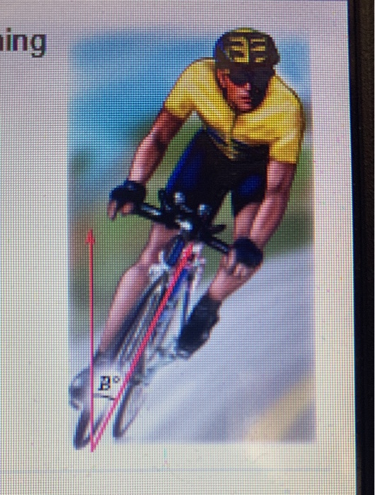 Solved The figure shows that a bicyclist tips the cycle when | Chegg.com