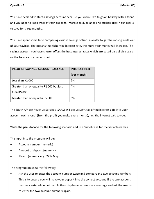 Solved You have decided to start a savings account because | Chegg.com