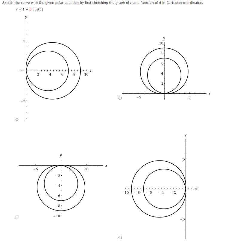 Solved Sketch the curve with the given polar equation by | Chegg.com