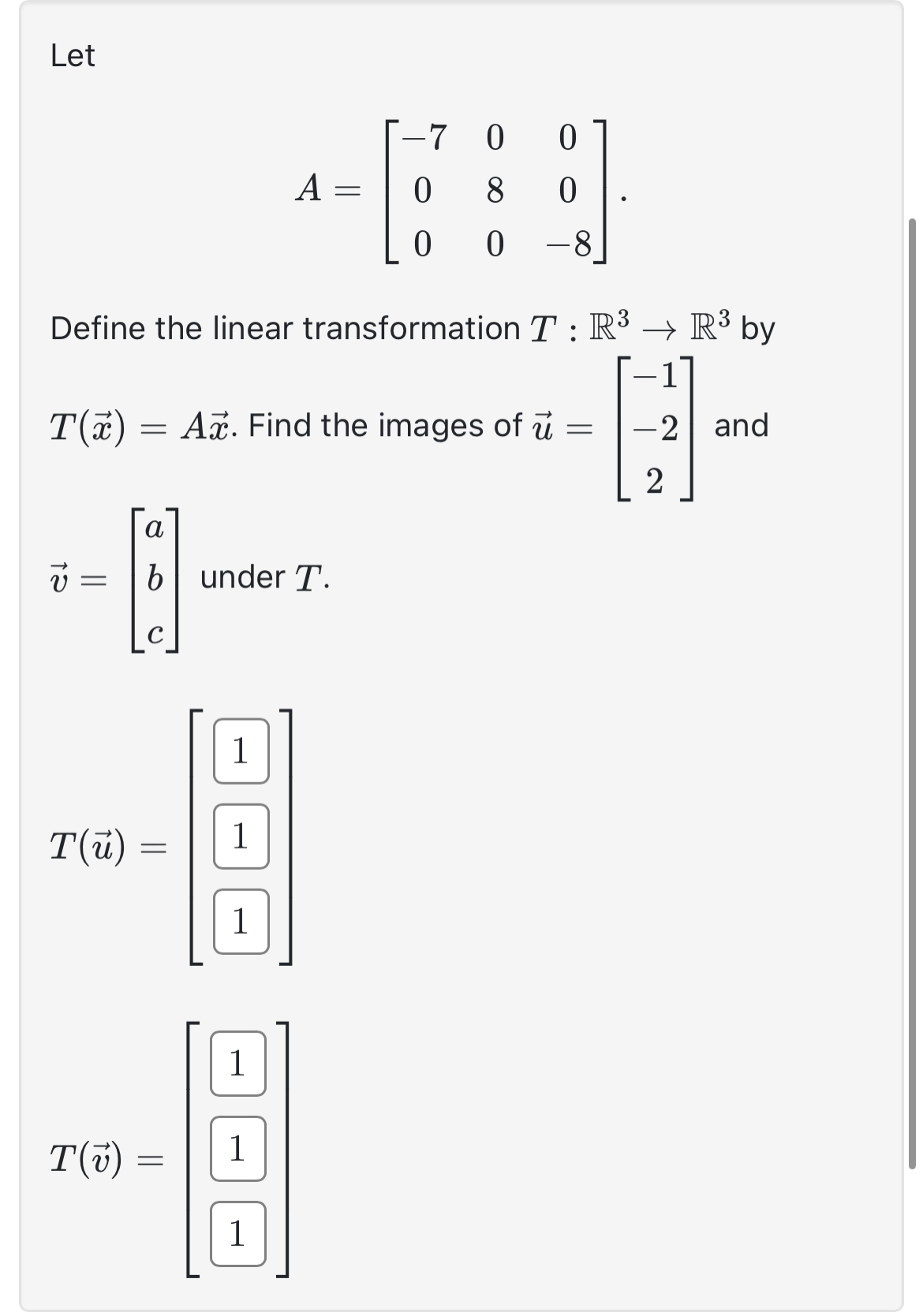 Solved Consider a linear transformation T ﻿from R2 ﻿to R2 | Chegg.com