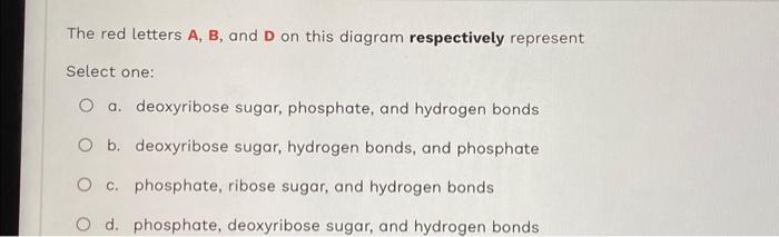 Solved Which row correctly identifies the DNA structures | Chegg.com