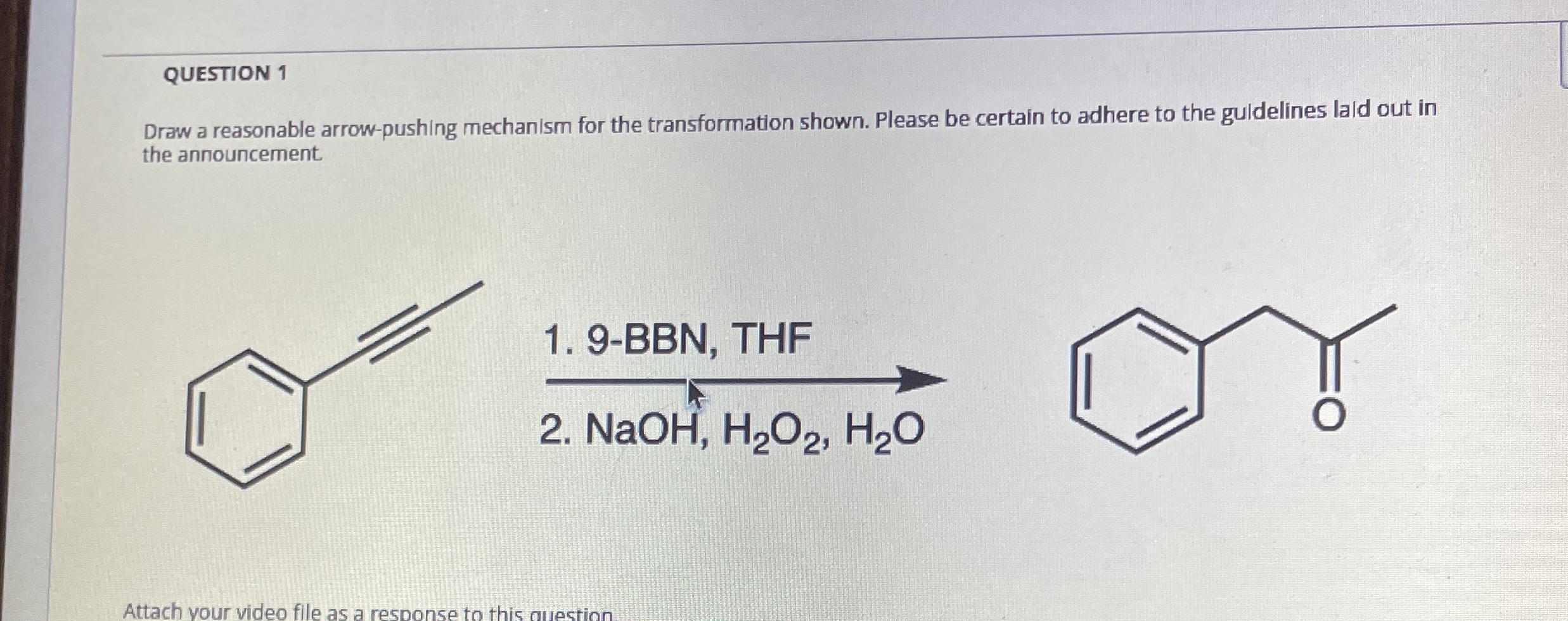 Solved QUESTION 1Draw a reasonable arrow-pushing mechanism | Chegg.com