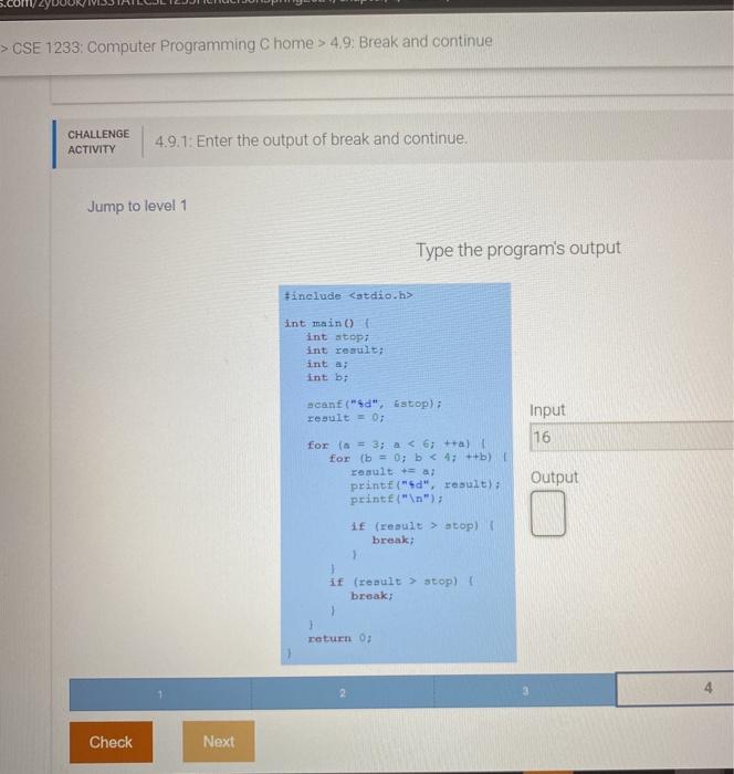 Solved > CSE 1233: Computer Programming C home > 4.9. Break | Chegg.com