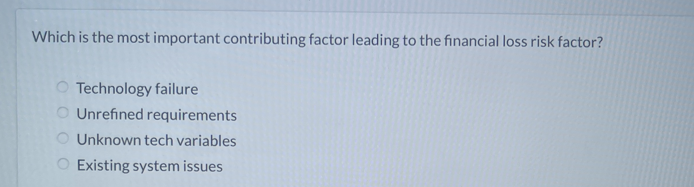 Solved Which is the most important contributing factor | Chegg.com