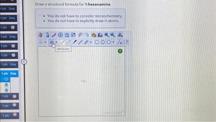 Solved Draw a structural formula for 1-hexanamine. - You do | Chegg.com