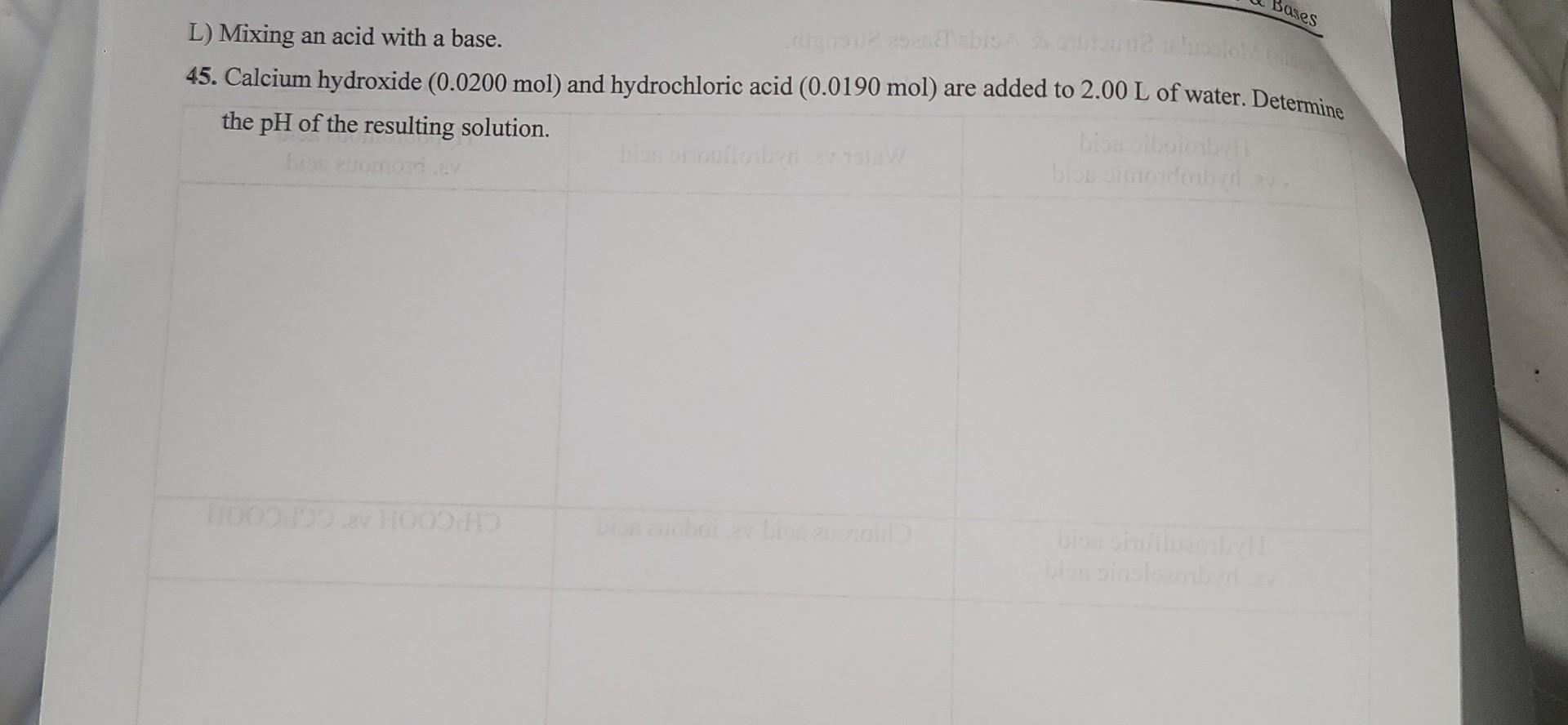 Solved I.) Mixina an anin xirith o hnan | Chegg.com