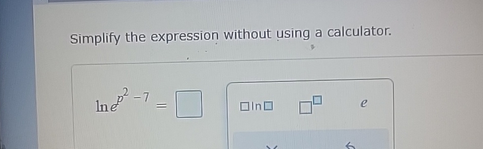 Solved Simplify the expression without using a | Chegg.com