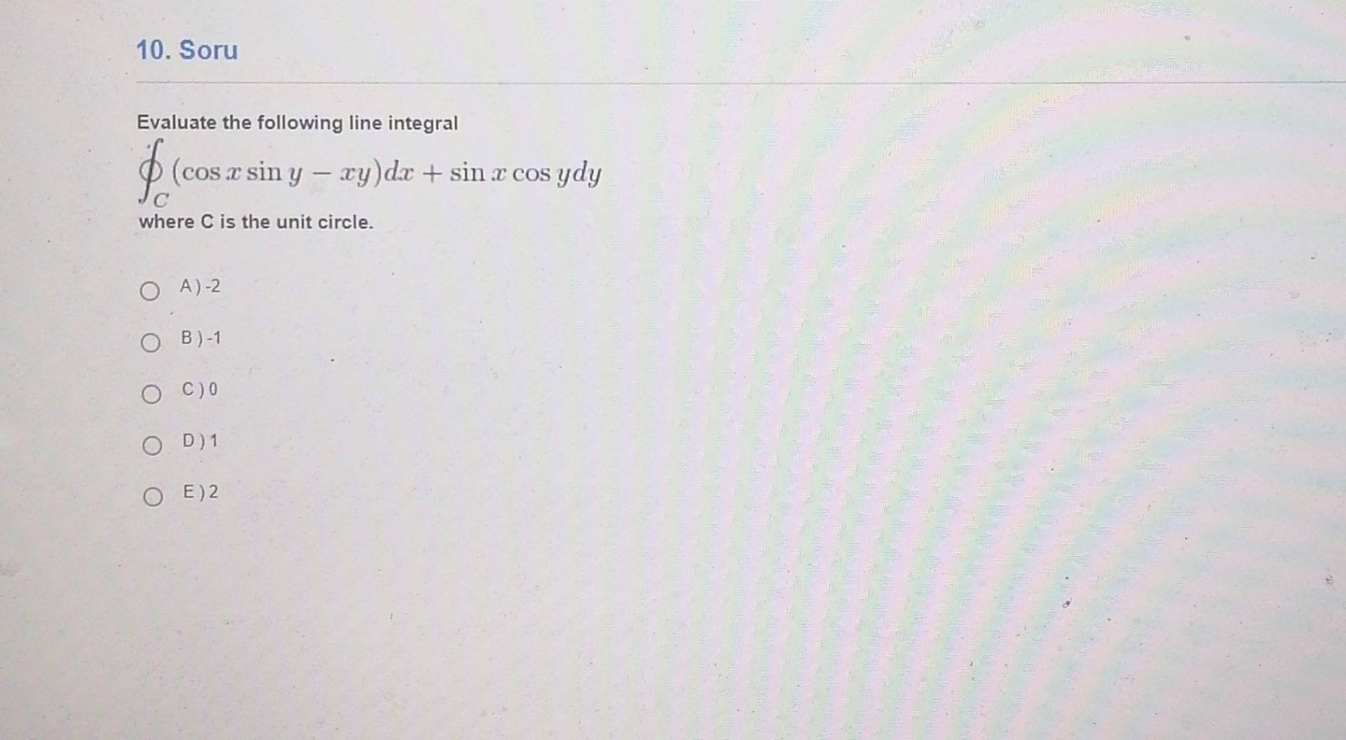 Solved Evaluate the following line integral | Chegg.com