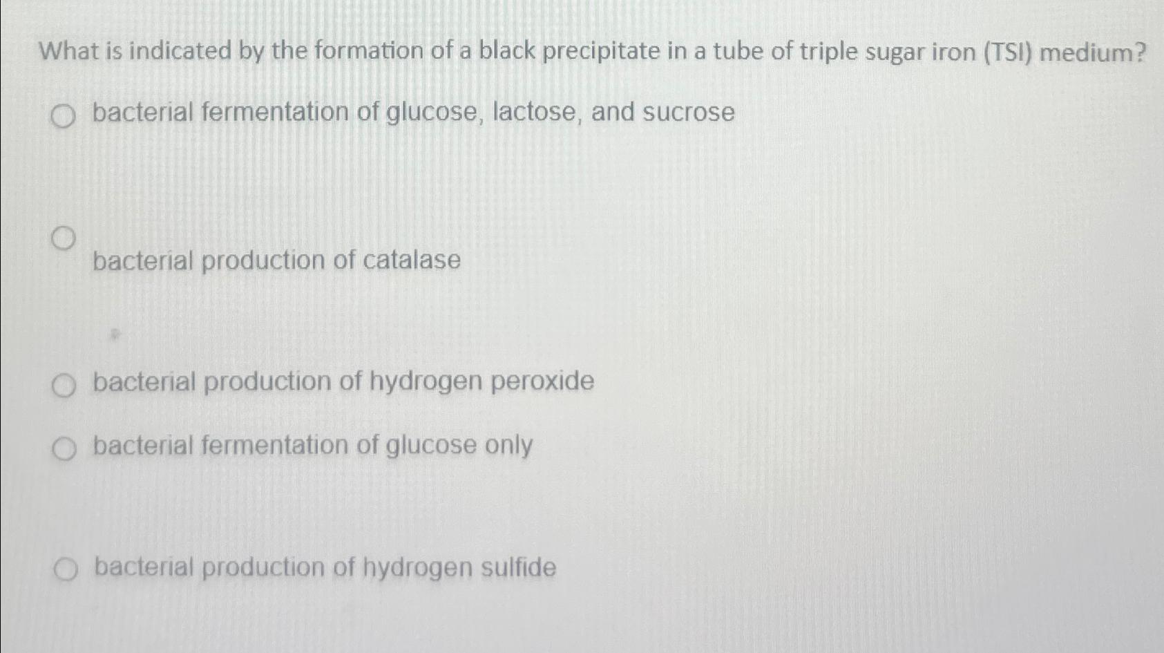 Solved What is indicated by the formation of a black | Chegg.com