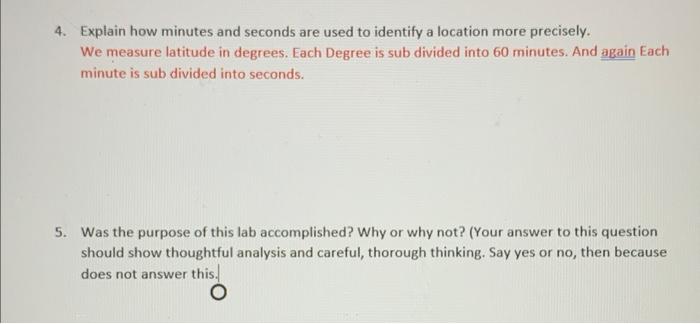 Solved 4. Explain how minutes and seconds are used to | Chegg.com