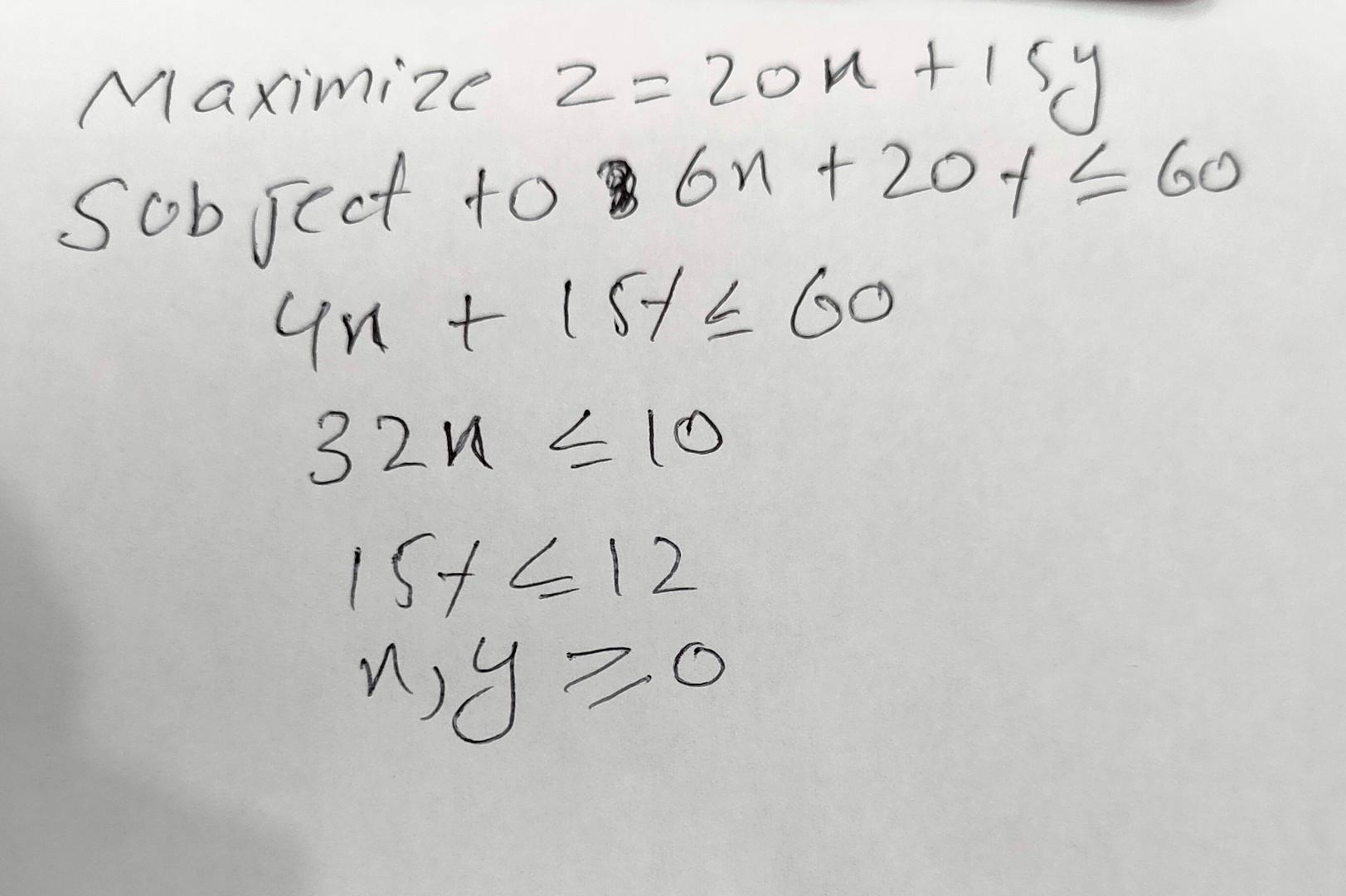 Solved Q5: solve the following linear programming problem by | Chegg.com