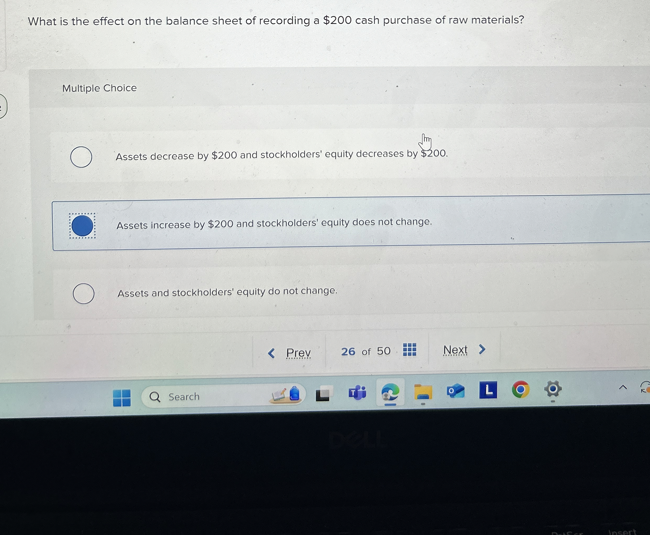 Solved What is the effect on the balance sheet of recording | Chegg.com