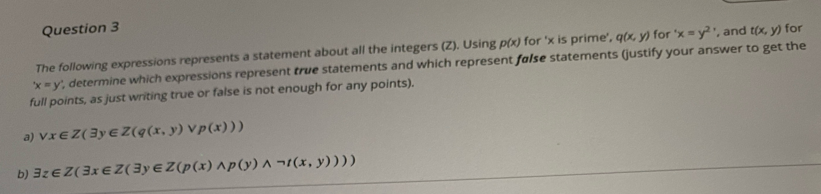 Solved Question 3The following expressions represents a | Chegg.com