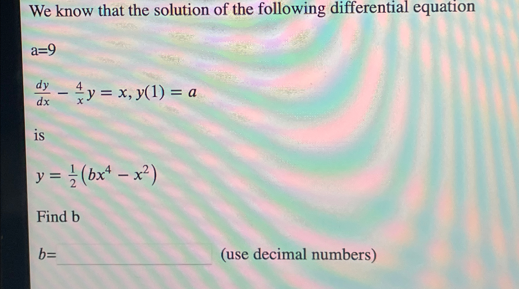 Solved We know that the solution of the following | Chegg.com